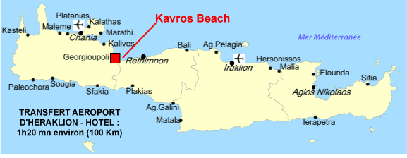 Hôtel Club Jumbo Kavros Beach 3*, Georgioupolis, Crète